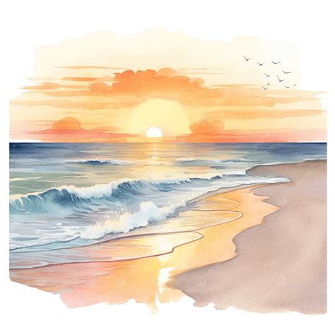 Clipart Alba Sulla Spiaggia Alba Nel Disegno Astratto Piatto Di Dune