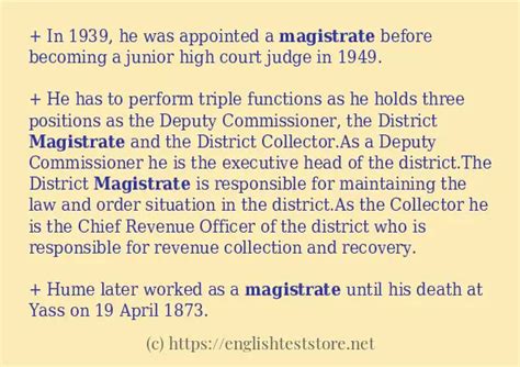 Magistrate Sentence Examples Englishteststore Blog