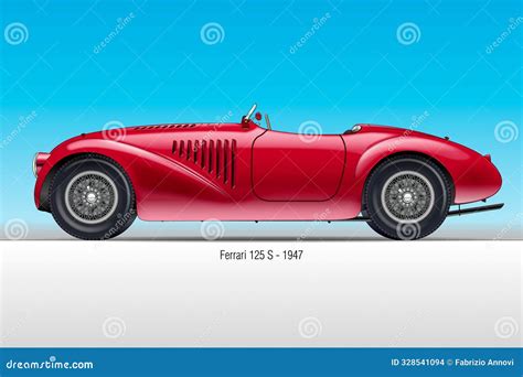 Ferrari 125 S First Model Of Ferrari Sport Car Editorial Stock Image