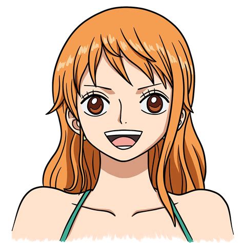 How To Draw Namis Face One Piece Anime Nami Drawing