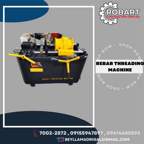 rebar threading machine commercial and industrial construction tools