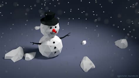 Snowman Blender 3d Блога на Нед