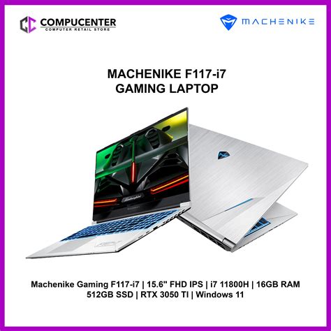 MACHENIKE F117-i7 GAMING LAPTOP | 15.6" FHD IPS | i7 11800H | 16GB RAM ...