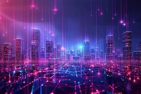 Premium Photo An Internetofthings Iot And Smart City Concept 5g Telecommunication