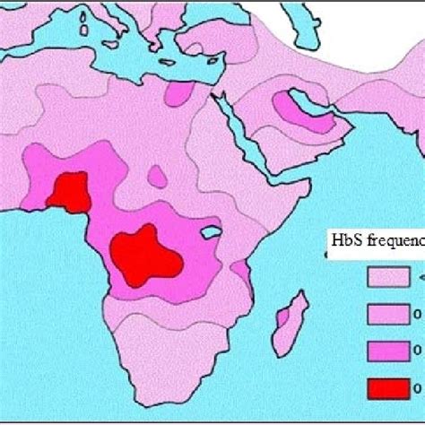 1 Geographic Repartition Of S Hemoglobin Download Scientific Diagram