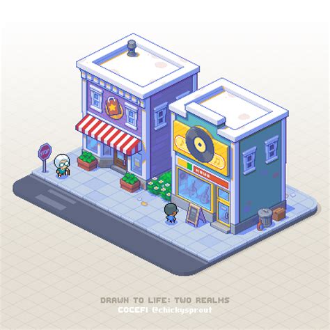 Cocefi 🍗 Chickysprout さんのイラスト・マンガ作品まとめ 22 件 Twoucan アイソメトリックアート イラスト 屋子
