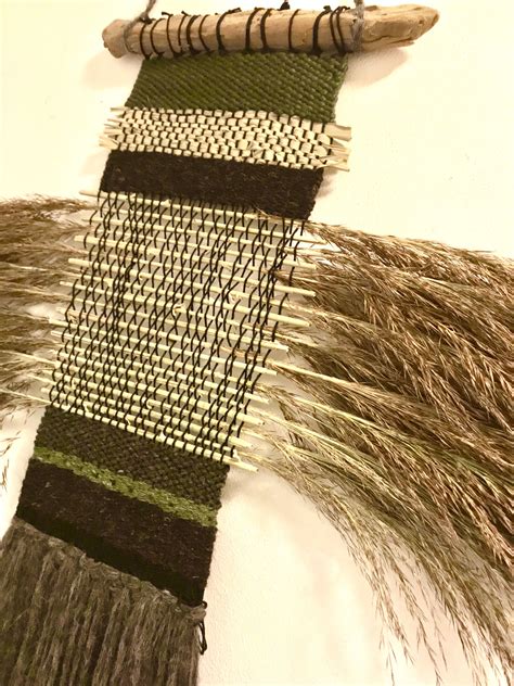 Weaving With Reed And Wool Tapestry Art