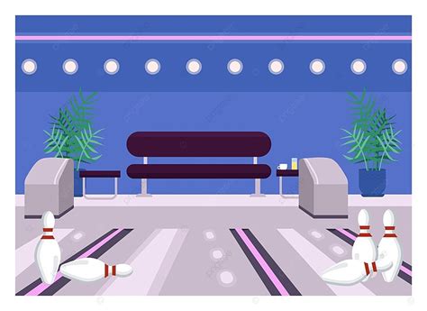 볼링 센터 평면 컬러 벡터 일러스트 레이 션 배경 그래픽 아니 놀이 배경 일러스트 및 사진 무료 다운로드 Pngtree