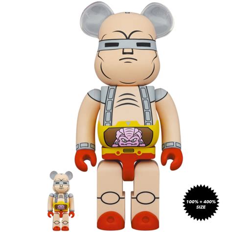 Tmnt Krang Robot 100 400 Bearbrick Set By Medicom Toy Mindzai