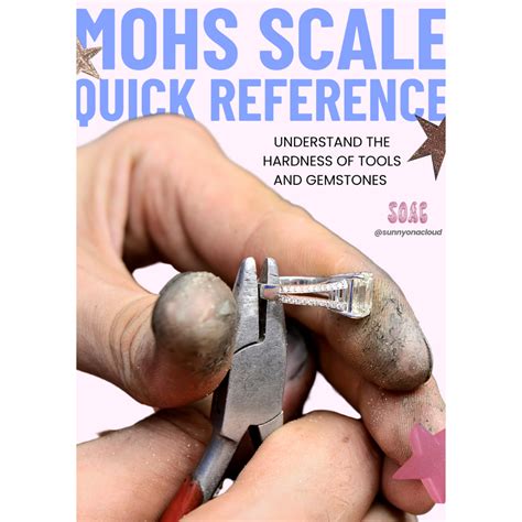 Mohs Scale Quick Reference Free Handout Sunny On A Cloud