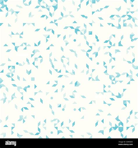 Abstract Geometric Pattern Small Spots And Dots Teal Particles On Light Background Seamless
