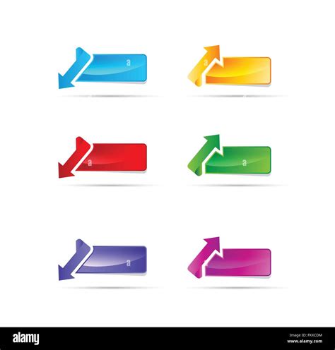 Up Down Arrow Button Set Stock Vector Image And Art Alamy