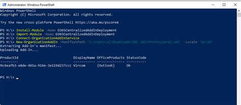 deploy add in to user in o365 using powershell