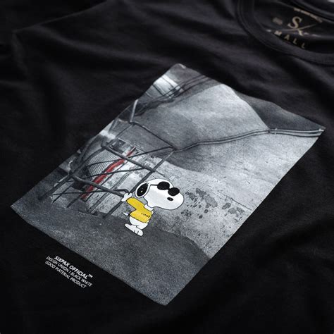 Snoopy Tees Black Sixpax