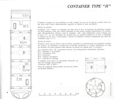 Manchon Logement Parachute De Container De Parachutage Type H Soe