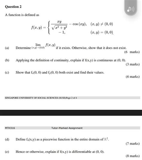 solved a function is defined as