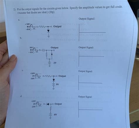 Solved Plot The Output Signals For The Circuits Given Chegg