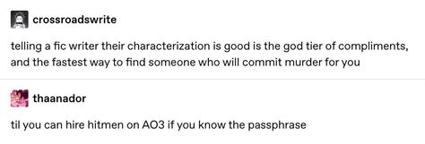 Your Characterization Is So Good Please Help Me Commit War Crimes Bby