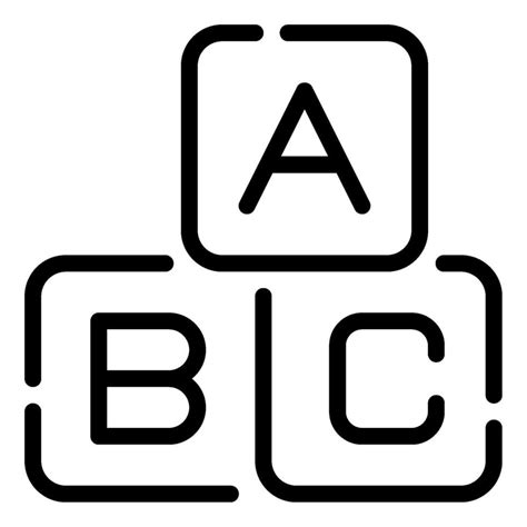 Abc Blocks Icon Illustration For Web App Infographic Etc 36303311