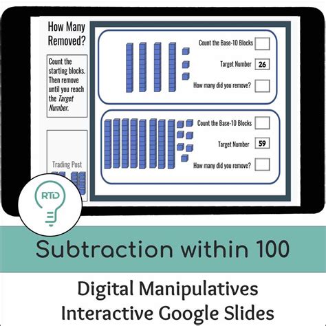 Subtraction Within Using Base Blocks Digital Visual ModelsSubtraction Within Using