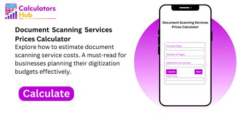 Document Scanning Services Prices Calculator Online