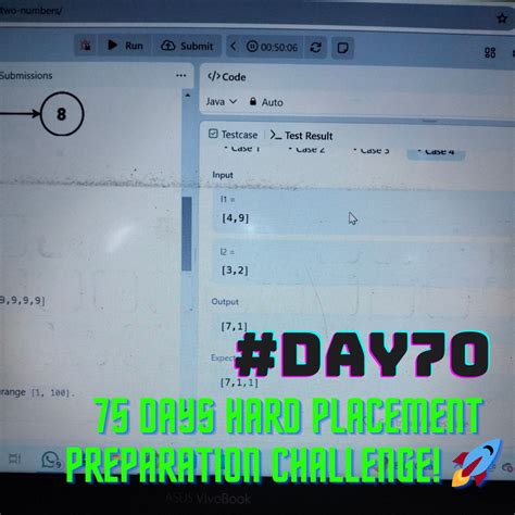 Day 70 Of The 75 Days Hard Placement Challenge Manish Kumar Posted On The Topic Linkedin
