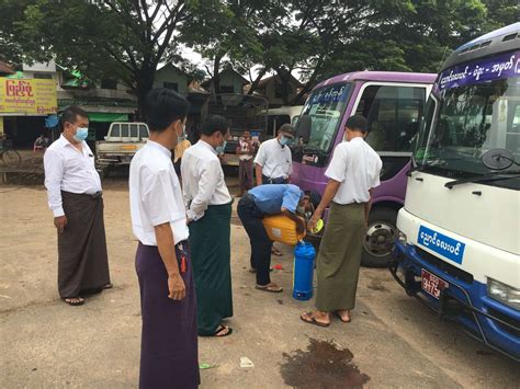 ပဲခူးမြို့ ကိုဗစ် ၁၉ ရောဂါ မပြန့်ပွားရေး ခရီးသည်တင်၊ ကုန်တင်ကုန်ချ ပဲခူးမြို့ယာဉ်ဝန်းသစ်၌ ပိုးသတ