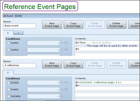 Reference Event Pages RPG Maker Forums