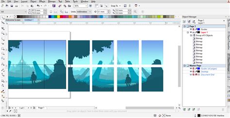 Memotong Gambar Foto Menjadi Beberapa Bagian Dengan Coreldraw Youtube Riset
