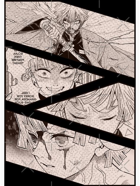 Zenitsu Agatsuma Manga Panel Design Poster For Sale By Wafusaurus
