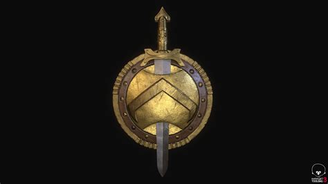 Greek Shield And Sword