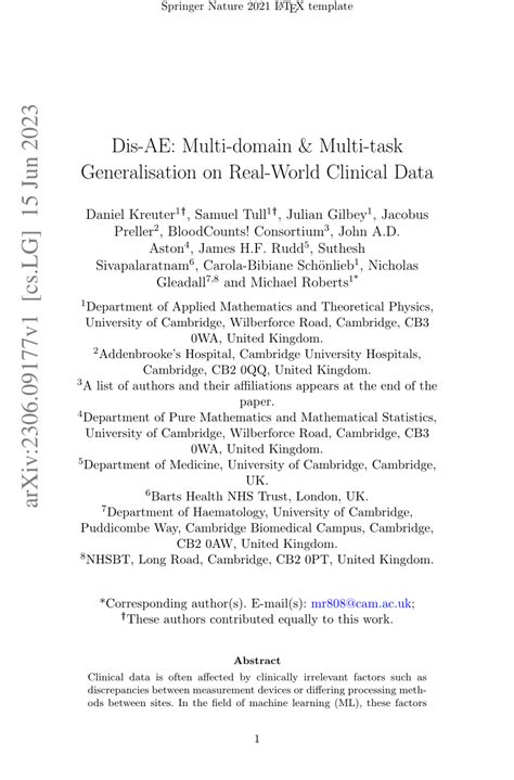 pdf dis ae multi domain and multi task generalisation on real world