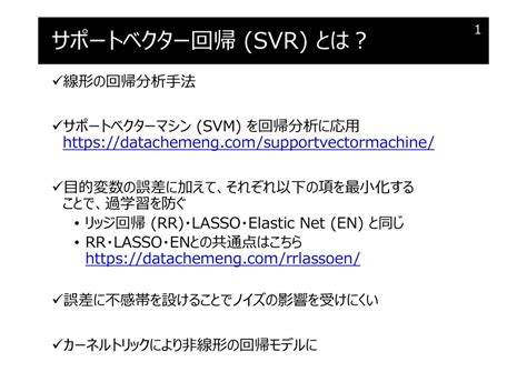 サポートベクター回帰support Vector Regression Svr Speaker Deck