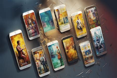 Premium Ai Image Navigating Digital Horizons Mobile Marketing And Web Design Innovations