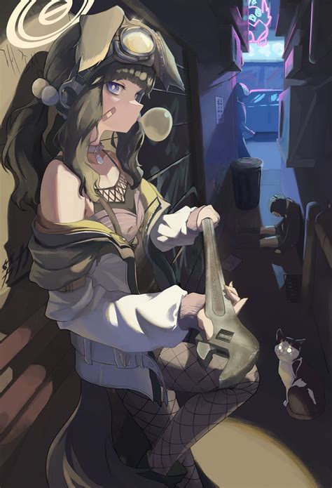 Hibiki And Helmet Gangster Blue Archive Drawn By Nolyeokman Danbooru