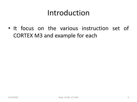 Module 2 Arm Cortex M3 Instruction Set And Programming Pptx