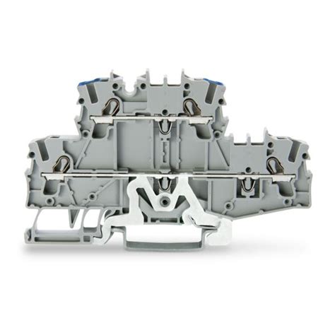 ᐈ double deck terminal block ground conductor through terminal block 2
