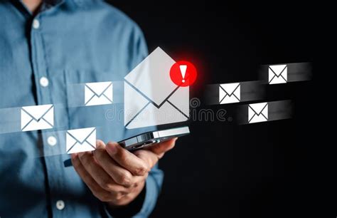 Alert Email Inbox And Spam Virus With Warning Caution For Notification On Internet Letter