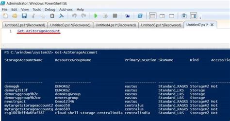 get azstorageaccount azure lessons