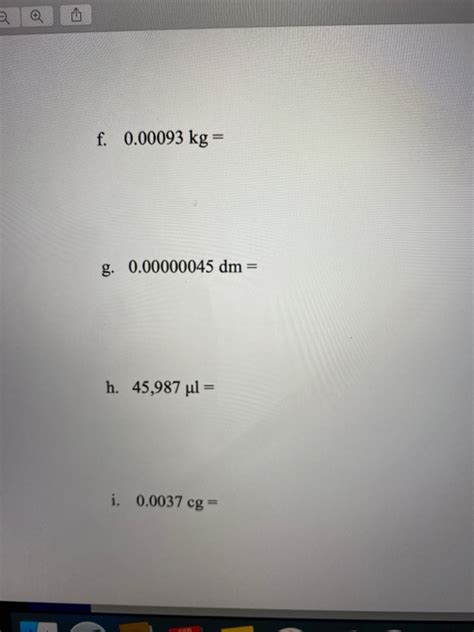 solved 9 write the following numbers in scientific