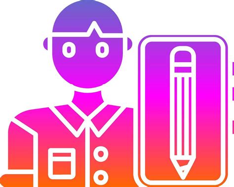 Blogger Glyph Gradient Icon 39246273 Vector Art At Vecteezy