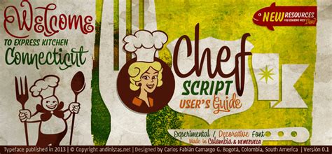 Chef Script Font By Andinistas Combines Warmth And Good Humor