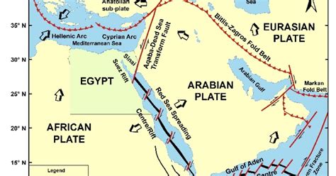 Tectonic Plates And Egypt