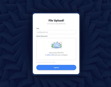 file upload ui design behance