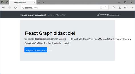 Créez Des Applications React à Une Seule Page Avec Microsoft Graph Microsoft Graph Microsoft