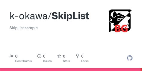 Github K Okawaskiplist Skiplist Sample