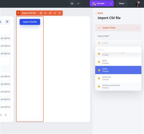 how to import csv to firestore database without code