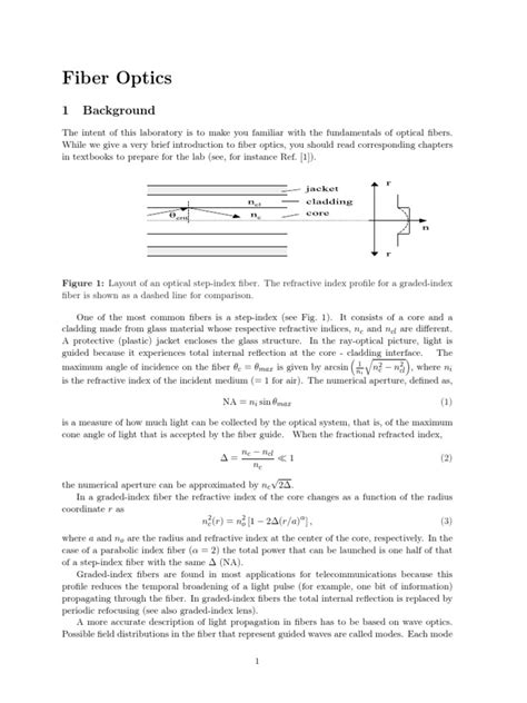 Fiberoptic Notes Pdf Polarization Waves Optical Fiber