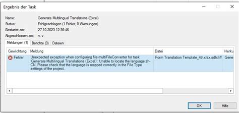 Multilingual Excel File Type 1110 Repeated Errors For Chinese