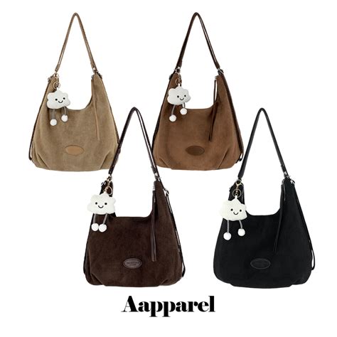 에이어패럴 🏅당일출고11키링포함3way 구름인형키링 스웨이드 셔링 숄더 크로스백 보부상 백팩 하객룩 벚꽃룩 꽃놀이 개강룩 신입생 봄 스쿨백 책 가방 Gb124